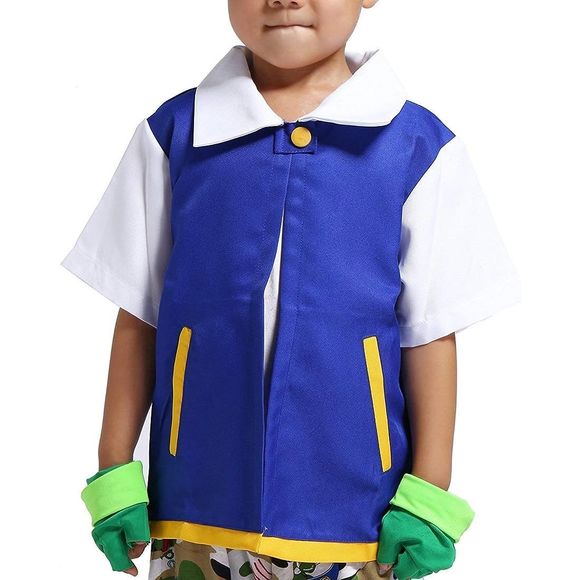 No Brand | Costumes | Ash Ketchum Pokemon Trainer Anime Costume Child ...